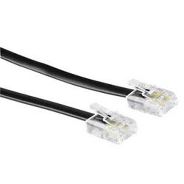 Modemkabel, 1,8m, sort