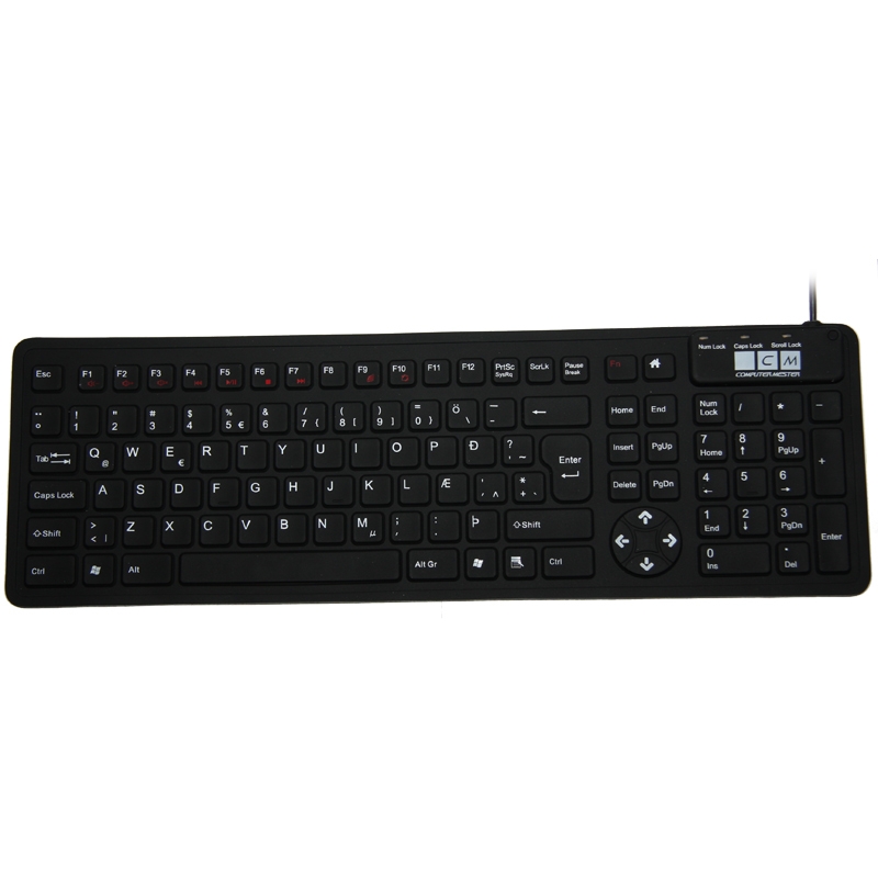 Computer Mester - Flexible mini 2006 keyboard, sort (ISLANDSK layout ...