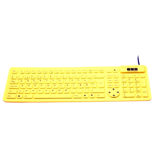 Computer Mester - Flexible 2006 mini keyboard, gul - UDGÅET - 8098