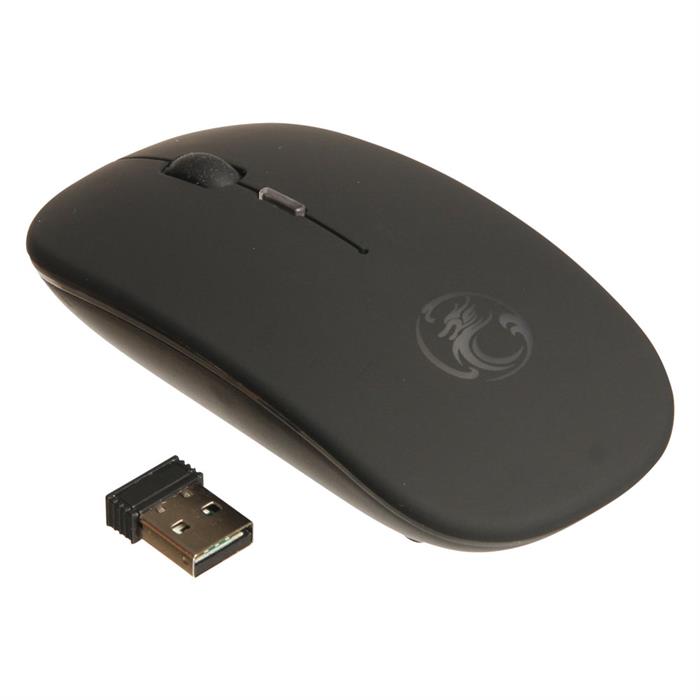 Slim trådløs optisk mus til Bluetooth / 2,4 GHz